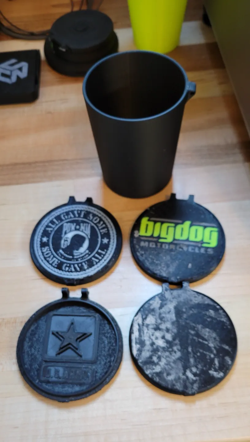 Coin Cup w/ Inter-changeable Lid Logo's- Military by tundra3866cda ...