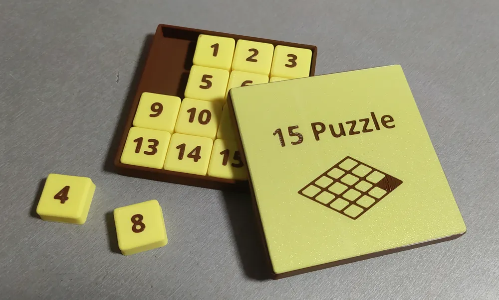 15 puzzle - Free 3D Print Model - MakerWorld