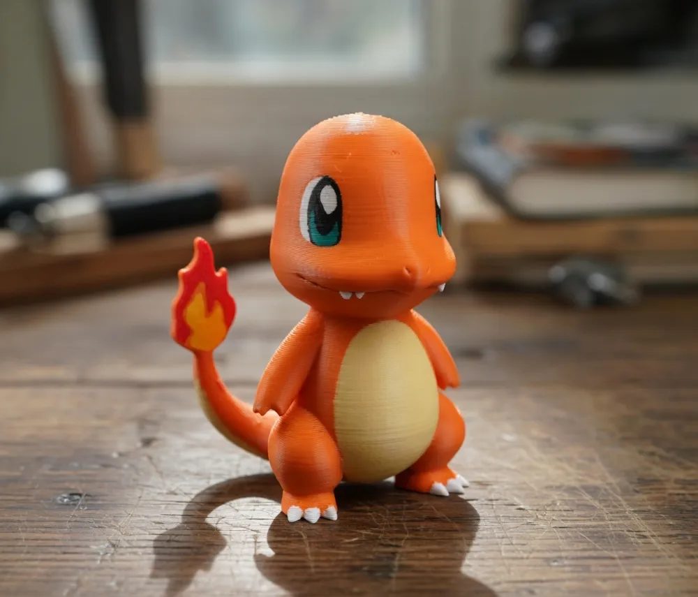 CHARMANDER POKEMON SIMPLE FIGURE - Free 3D Print Model - MakerWorld