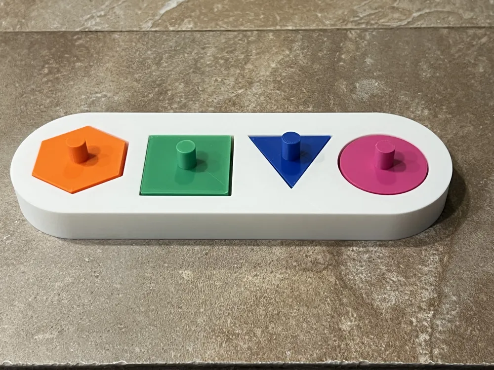 Shape Learning Toy (18 to 24 months) - Free 3D Print Model - MakerWorld