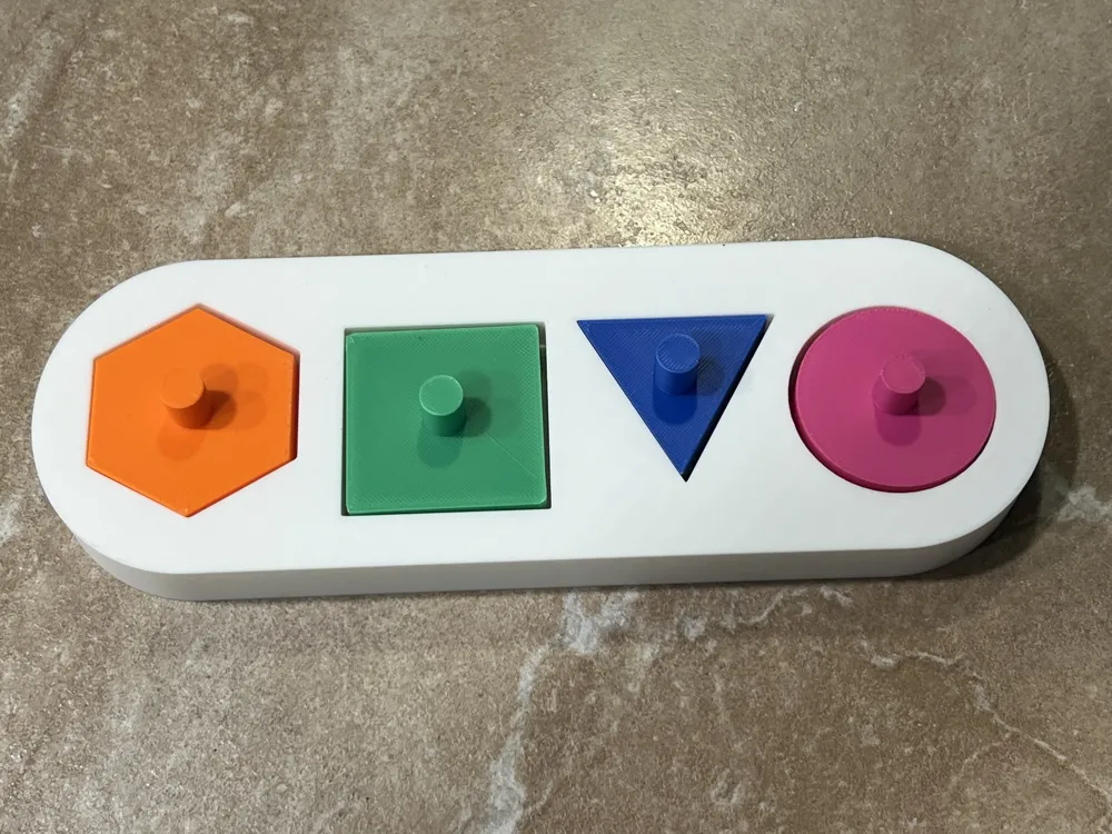 Shape Learning Toy (18 to 24 months) - Free 3D Print Model - MakerWorld