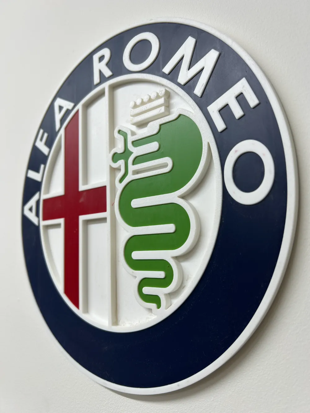 O logotipo da Alfa Romeo, como uma placa 3D. por Techro3d por Techro3D ...