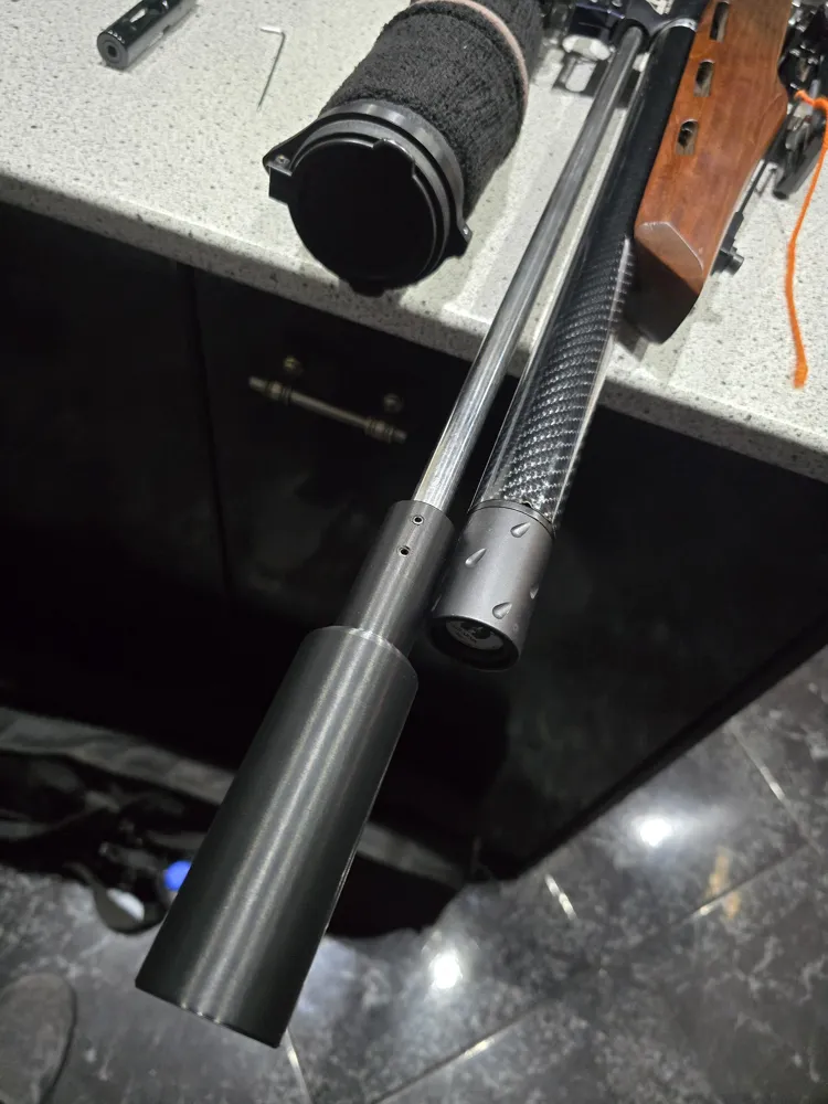 4,5mm air rifle silencer for 14mm barrel by GUS_MAKER - MakerWorld