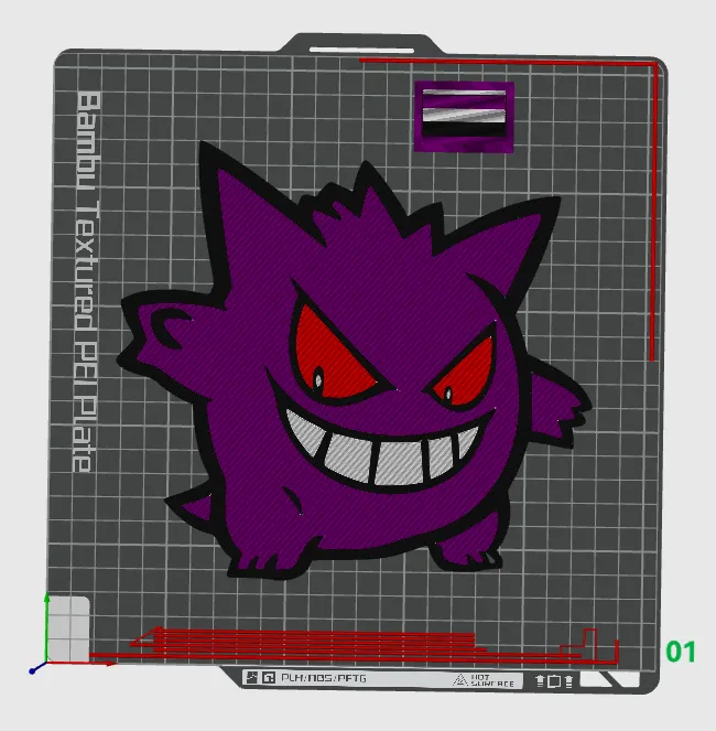 Pokemon - Gengar Mutlicolor by Rockman - MakerWorld