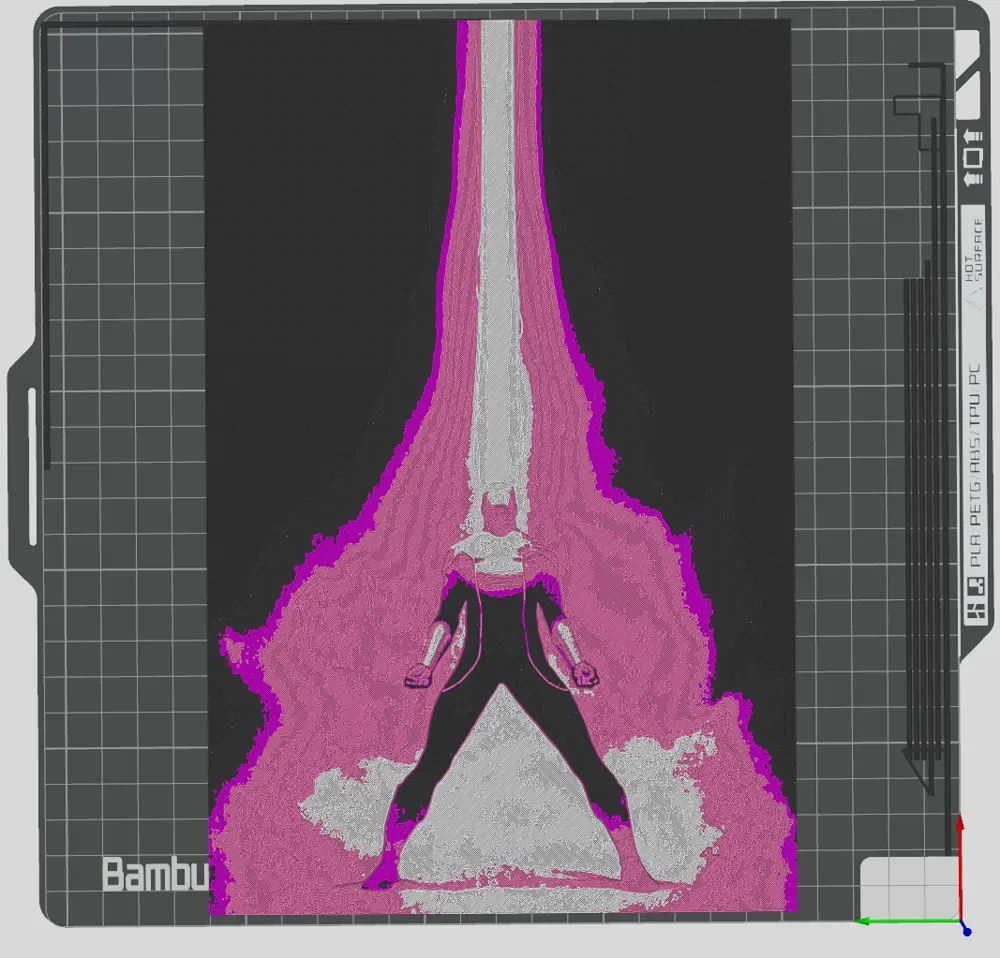 Hueforge Cyclops Energy Blast Rage- Wall/Table Art by ZGremlin - MakerWorld