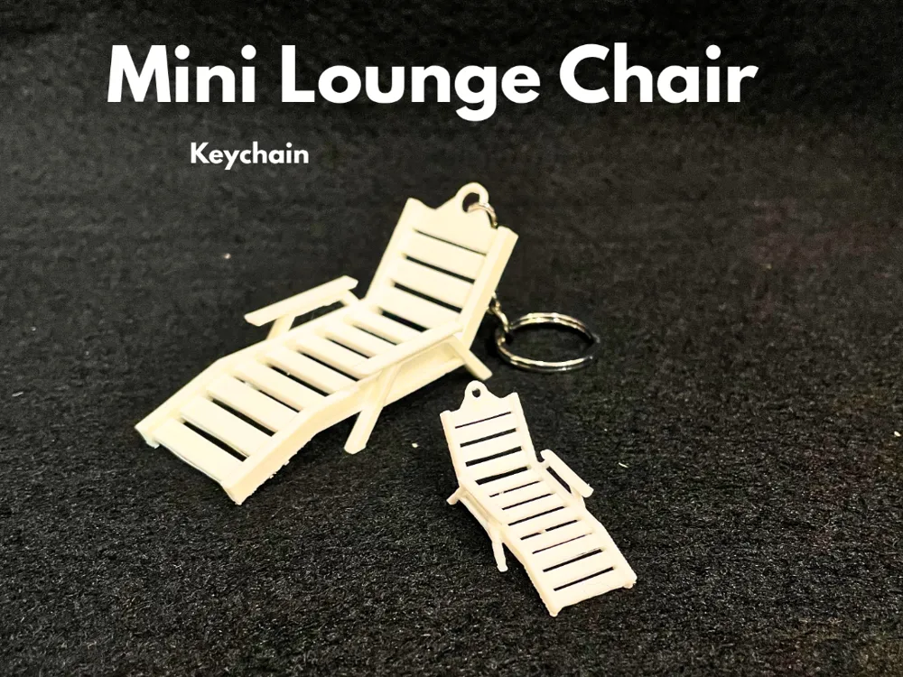 Mini Lounge Chair Keychain by Kubino4 MakerWorld: Download Free 3D Models