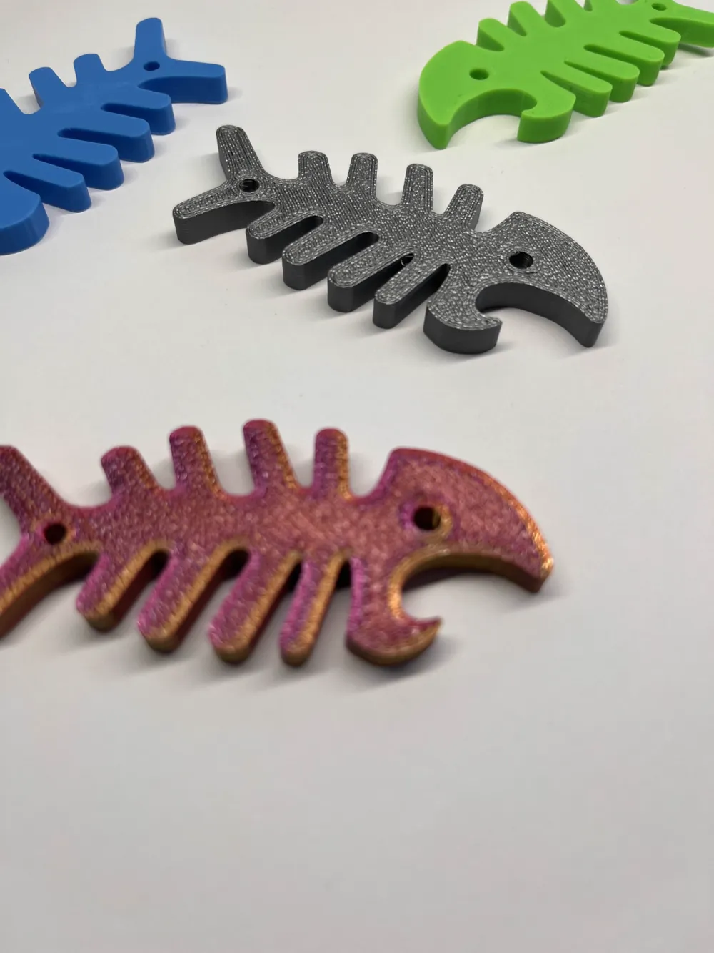 Bone Fish Keychain by MDSmedesMakerWorld: Download Free 3D Models