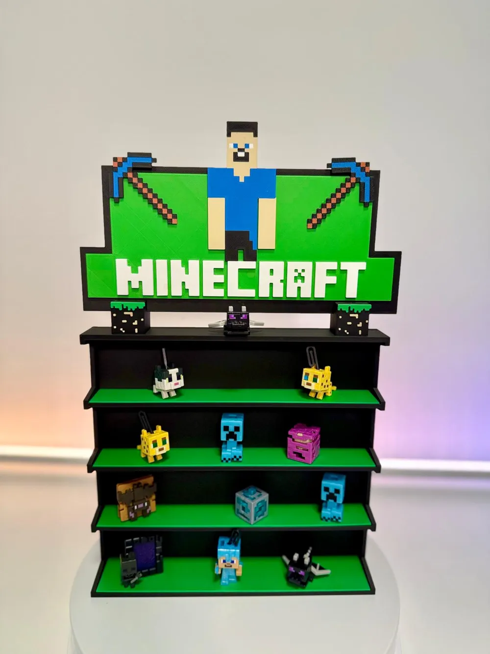 Minecraft kinder display stand figurine - Free 3D Print Model - MakerWorld