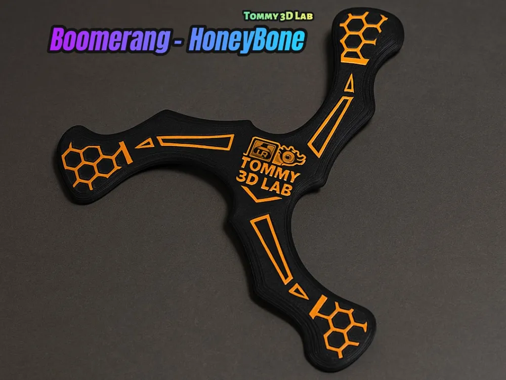 Boomerang - HoneyBone - Free 3D Print Model - MakerWorld