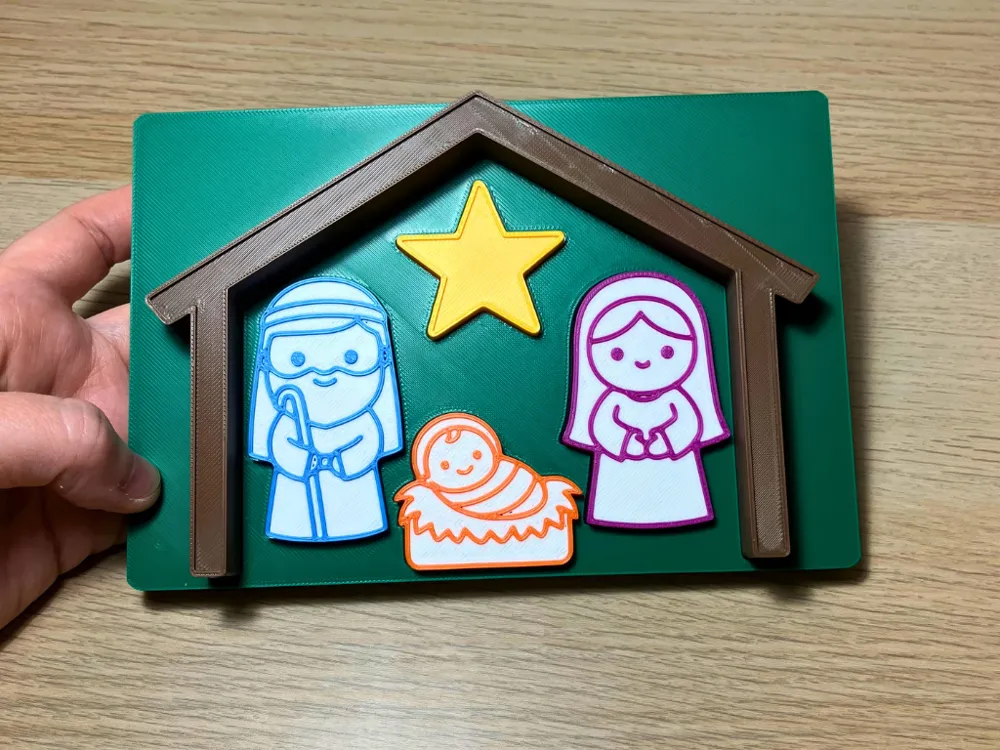 Nativity Puzzle | Christmas Display & Puzzle Set - Free 3D Print Model ...