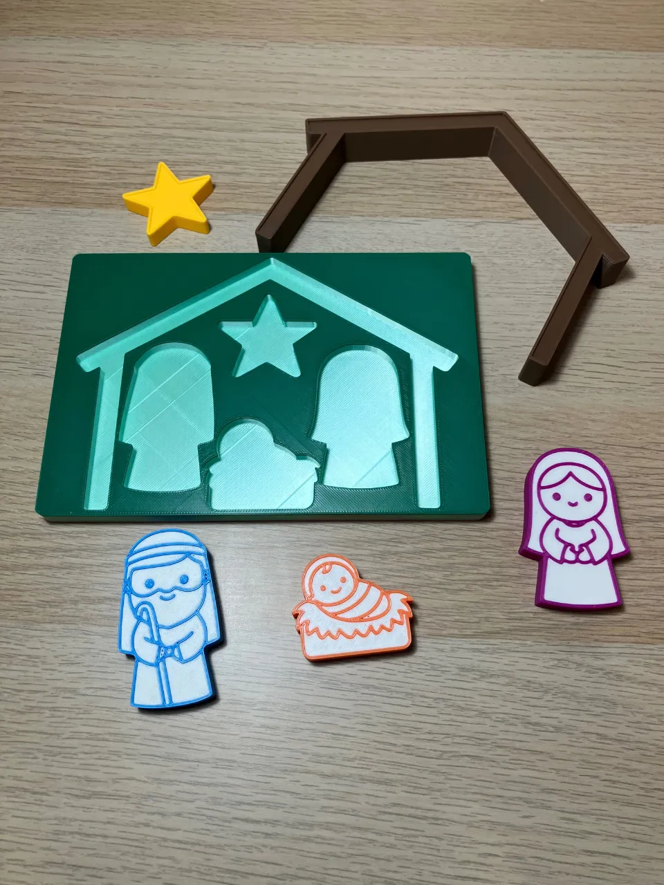 Nativity Puzzle | Christmas Display & Puzzle Set - Free 3D Print Model ...
