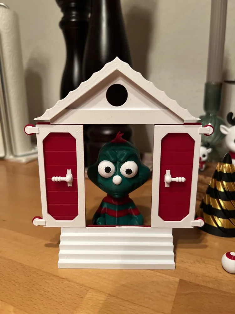 Elf on the Shelf with sliding / movable doors - Free 3D Print Model ...