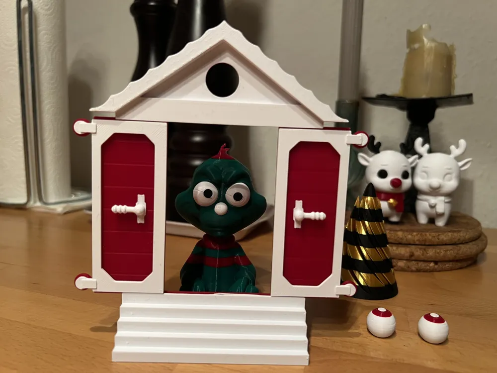 Elf on the Shelf with sliding / movable doors - Free 3D Print Model ...