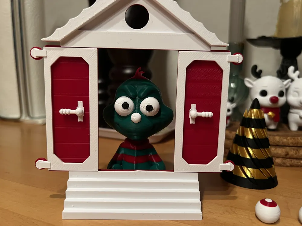 Elf on the Shelf with sliding / movable doors - Free 3D Print Model ...
