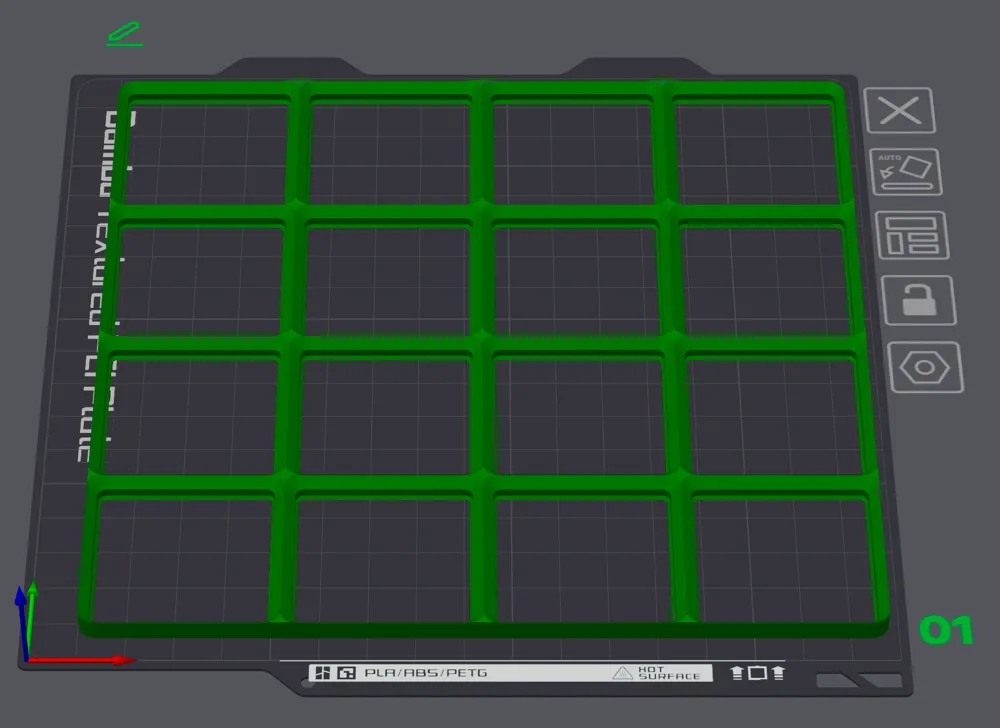 Gridfinity Baseplates 4X4 Remixed by yichen1976 - MakerWorld