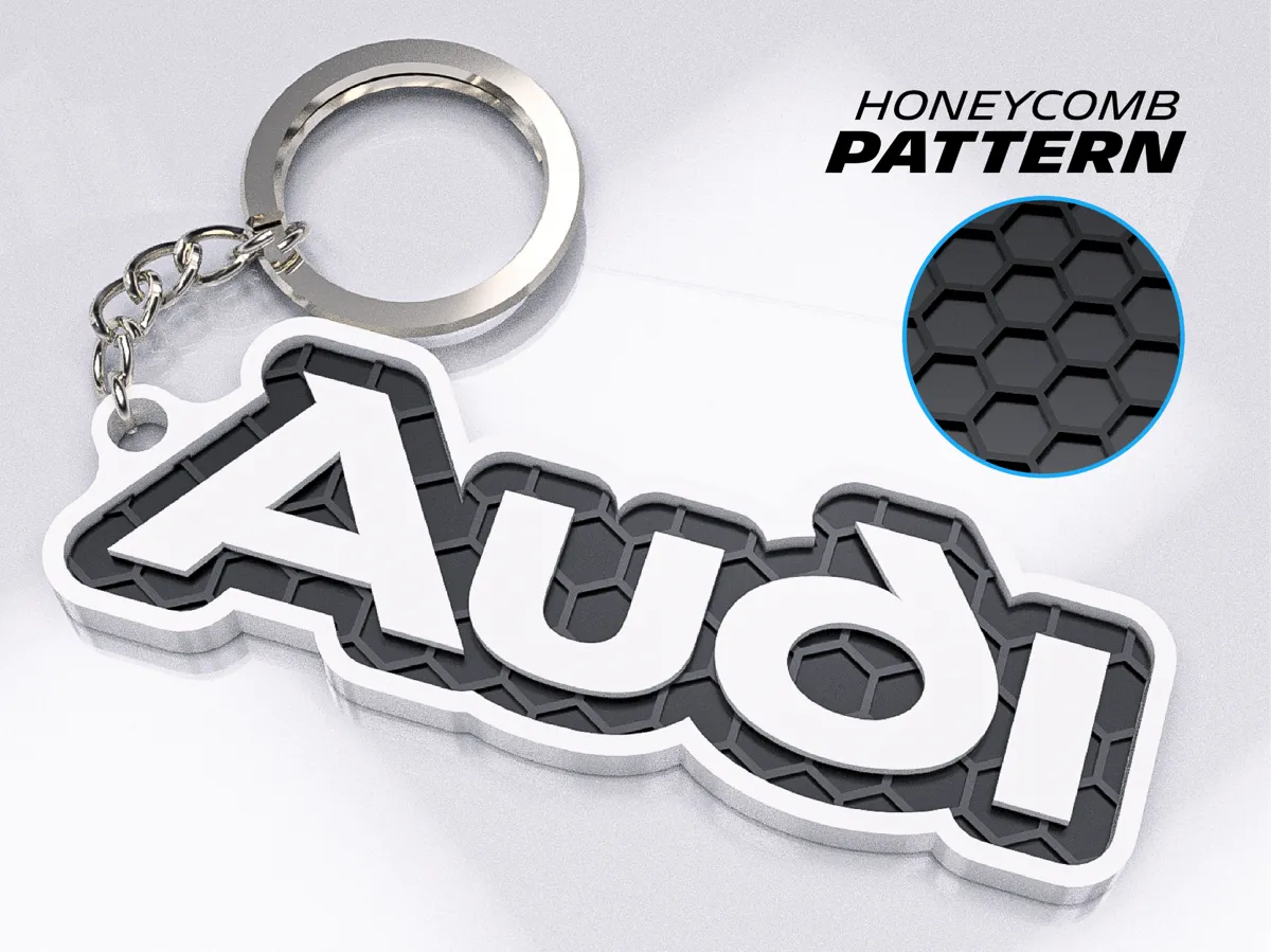 Audi Keychain - Free 3D Print Model - MakerWorld