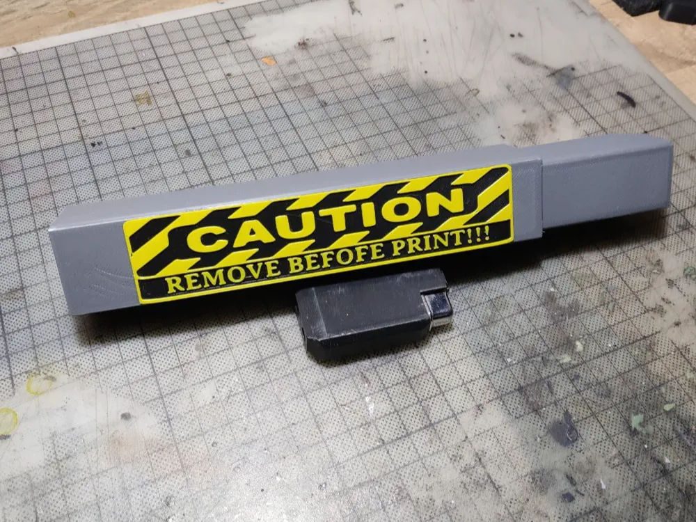 CATION sign for Extendable x axis cover by pest.gr MakerWorld: Download ...