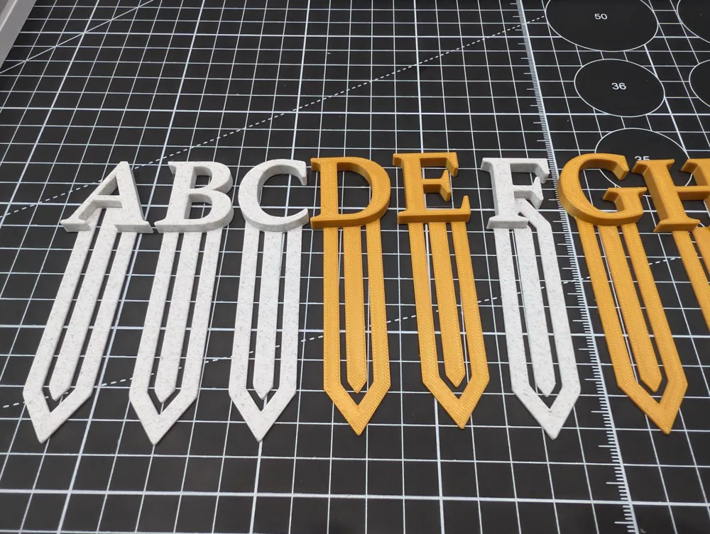 Alphabet Bookmarks by DirkMcGirk MakerWorld: Download Free 3D Models