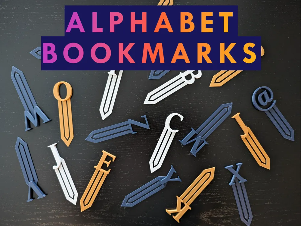 Alphabet Bookmarks by DirkMcGirk - MakerWorld