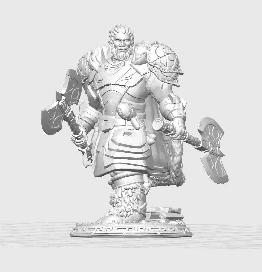 Halbork-Krieger – Kostenloses 3D-Druckmodell – MakerWorld