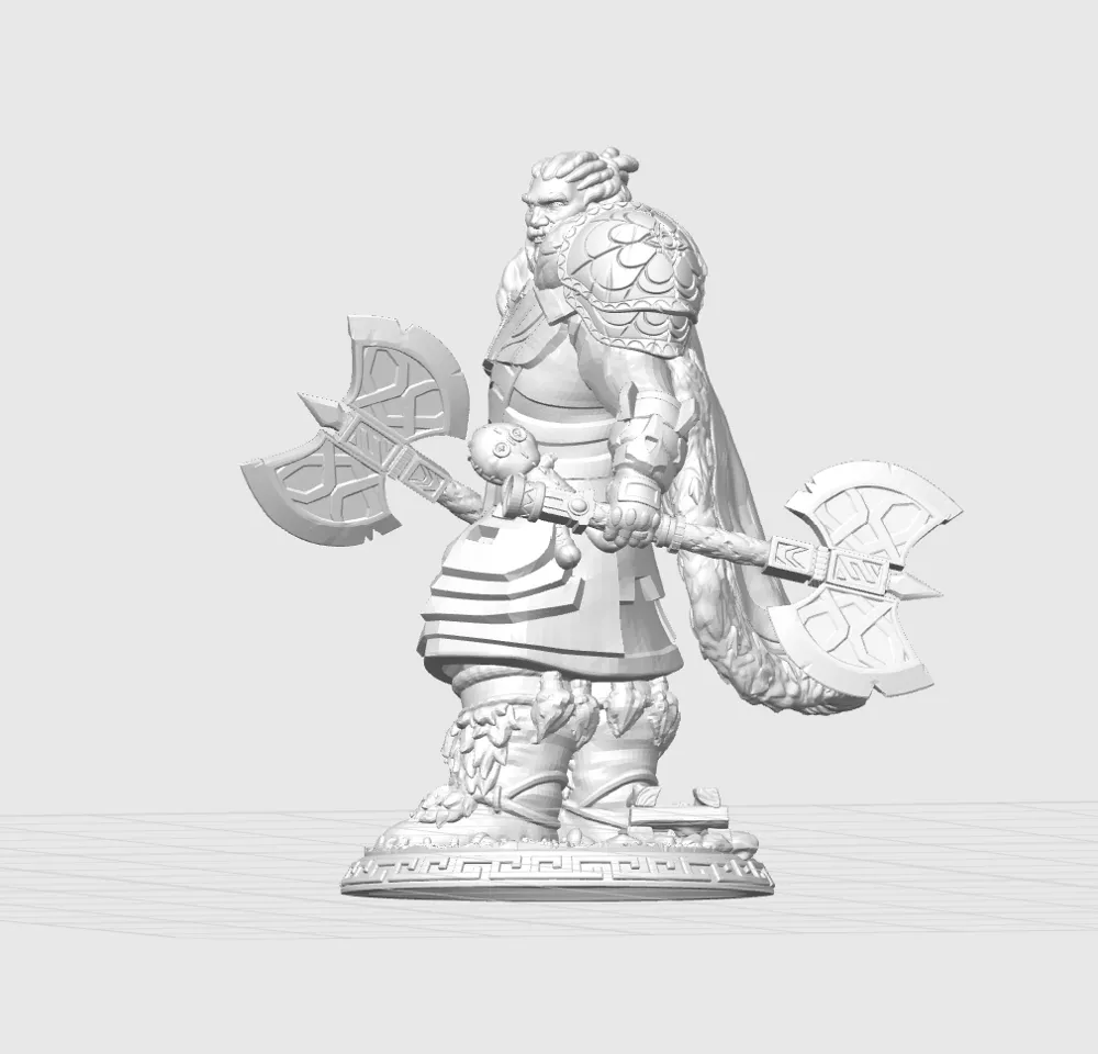 Halbork-Krieger – Kostenloses 3D-Druckmodell – MakerWorld
