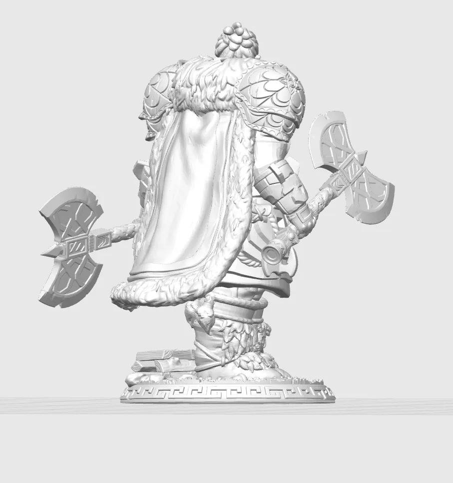 Halbork-Krieger – Kostenloses 3D-Druckmodell – MakerWorld