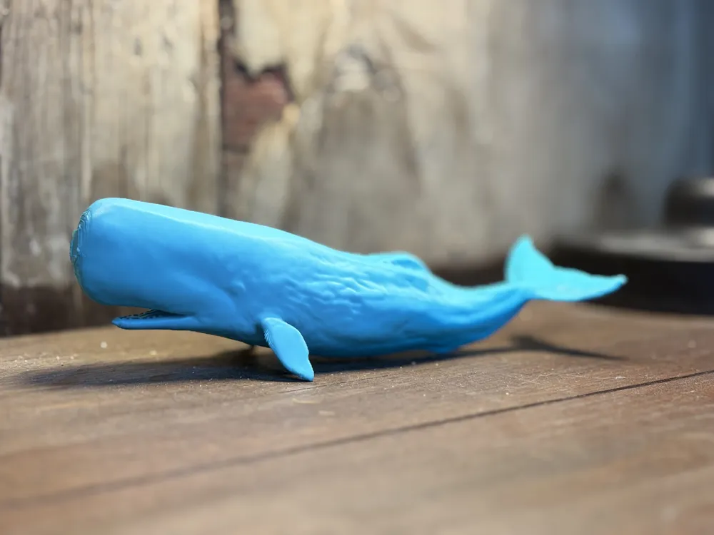 Sperm Whale Desk Sculpture - Free 3D Print Model - MakerWorld