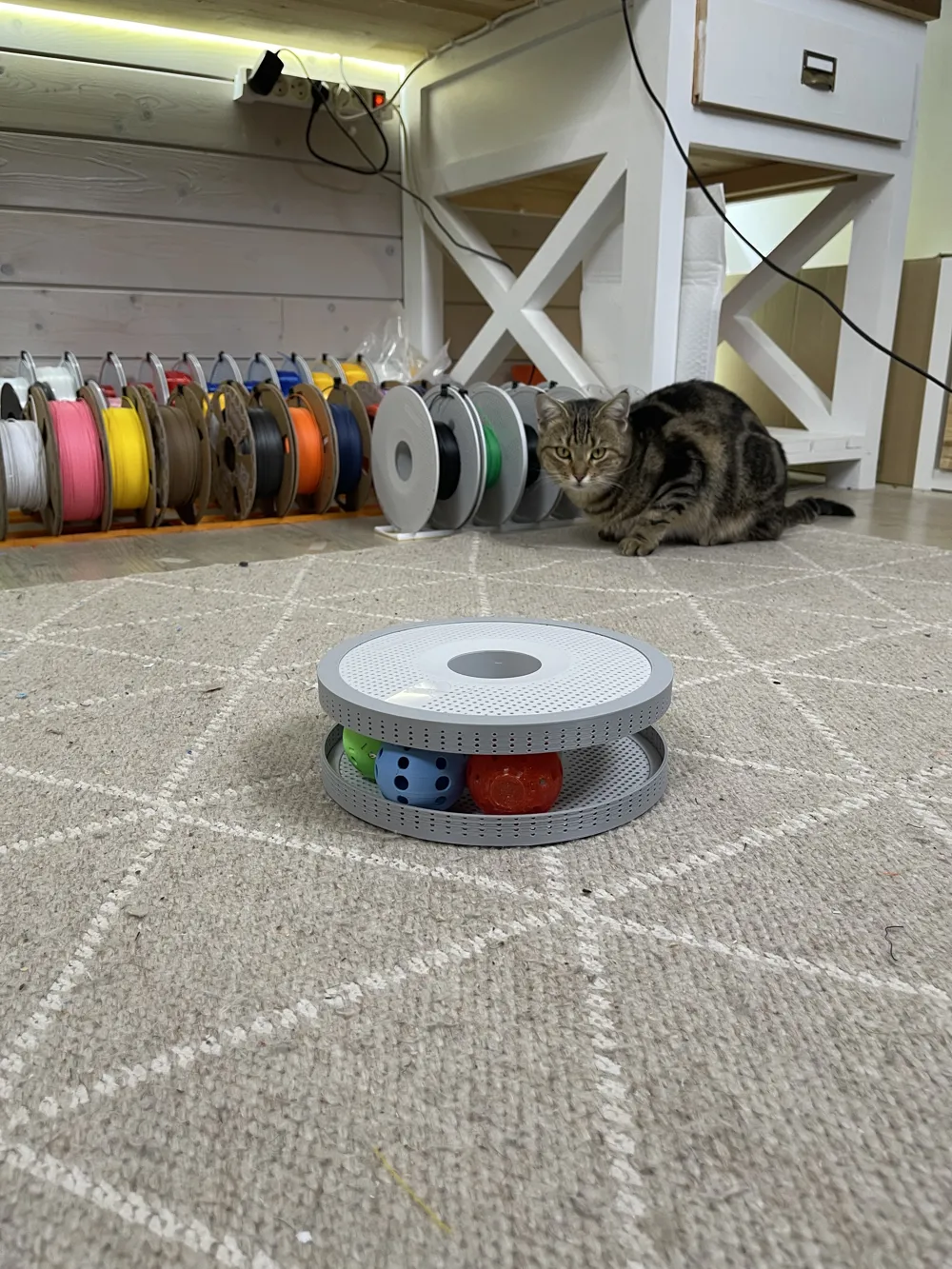 DIY Cat/Dog Spool Toy - Free 3D Print Model - MakerWorld