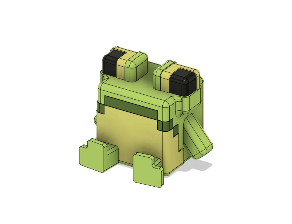 Ribbits - Minecraft Frog Keychain (With Variants) by LightPhire ...
