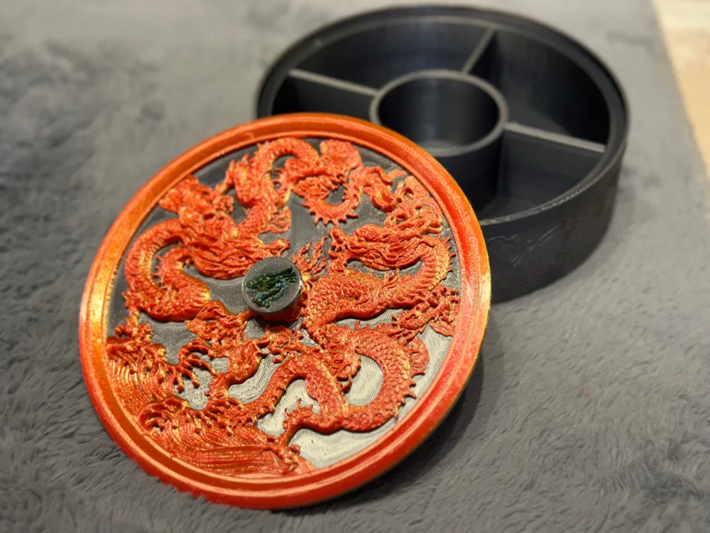 Dragon Snack Box (V2) by Cubic Garden - MakerWorld