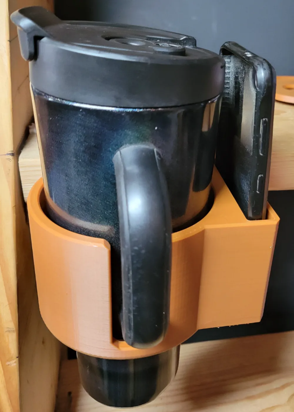 cup holder for desk edge or work bench by SJ-Homemade MakerWorld ...