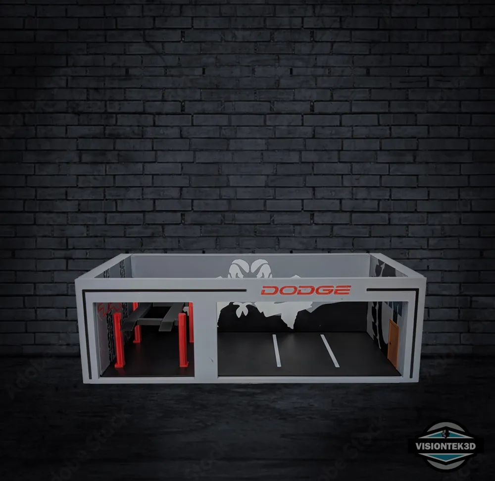 Dodge Ram 1:64 Garage Diorama by Kevin MakerWorld: Download Free 3D Models