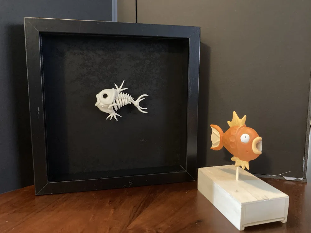 magikarp skeleton fish by knutsel_corner MakerWorld: Download Free 3D ...