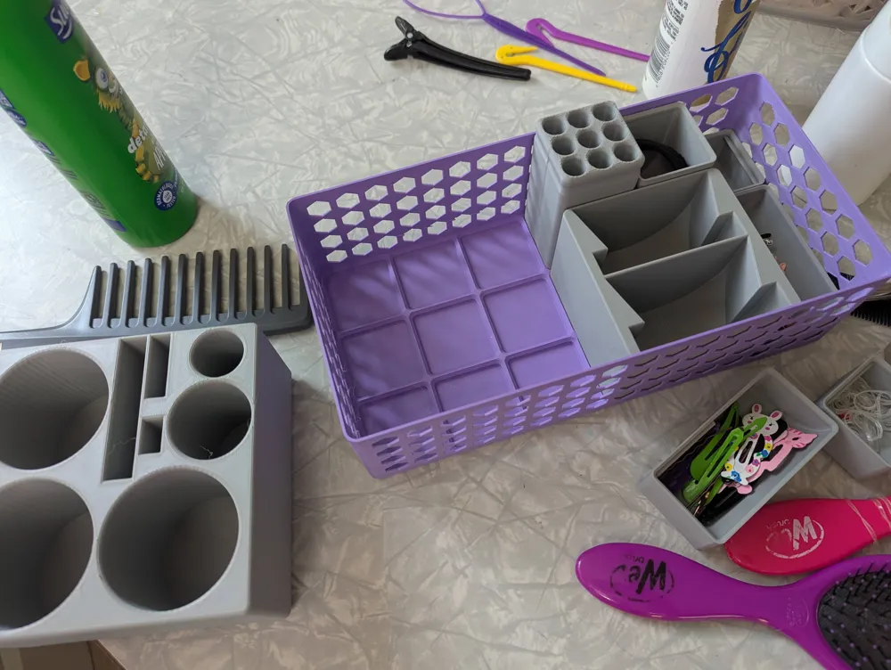 Gridfinity Hair Caddy - Free 3D Print Model - MakerWorld