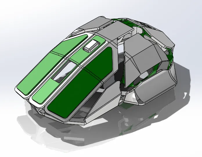 Futuristic Computer mouse BambuLab Wireless mouse - Free 3D Print Model ...