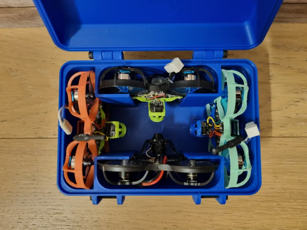 Rugged box for 4x65mm tiny whoops v1 by Spugno - MakerWorld