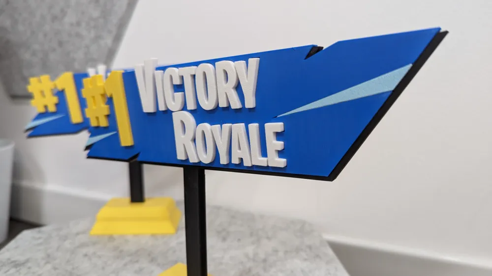 Fortnite Trophy #1 Victory Royale - Free 3D Print Model - MakerWorld