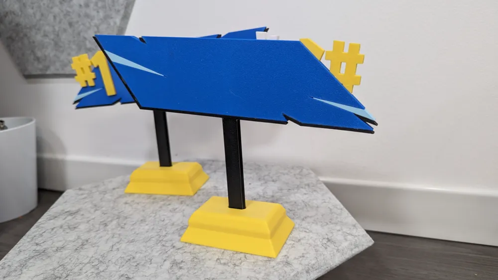 Fortnite Trophy #1 Victory Royale - Free 3D Print Model - MakerWorld