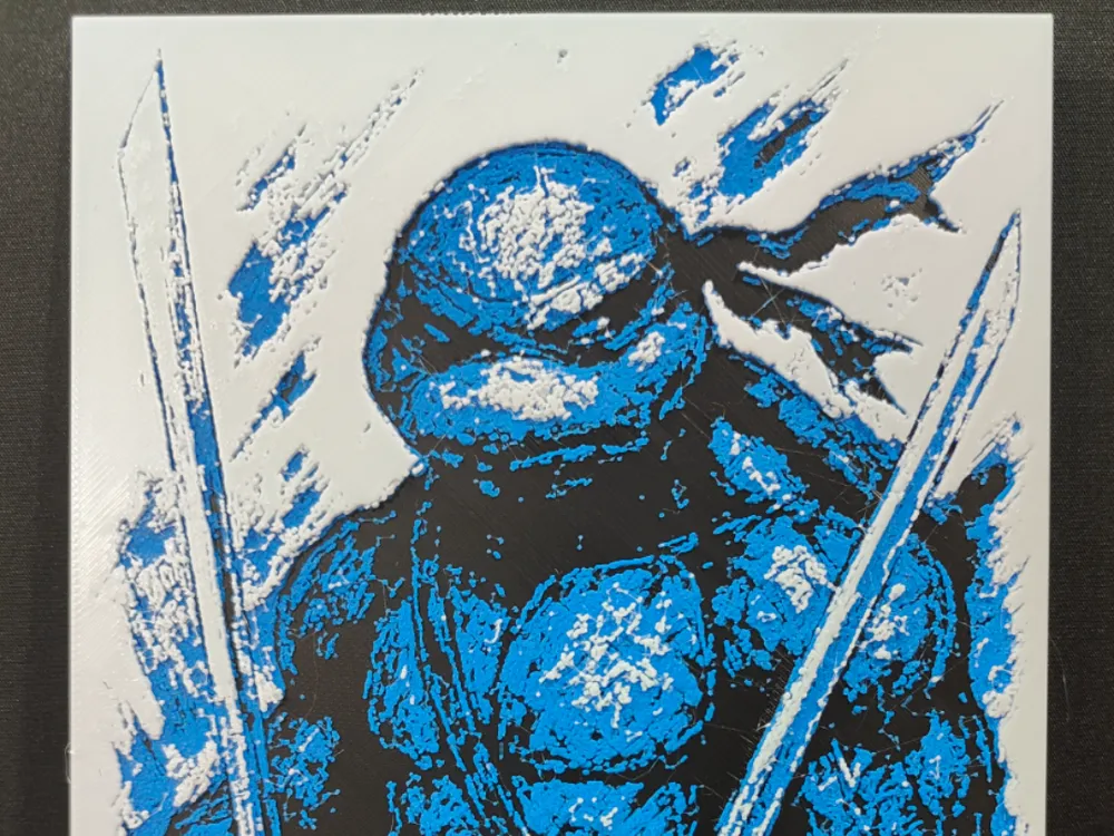 Teenage Mutant Ninja Turtles HueForge – Leonardo - Free 3D Print Model ...
