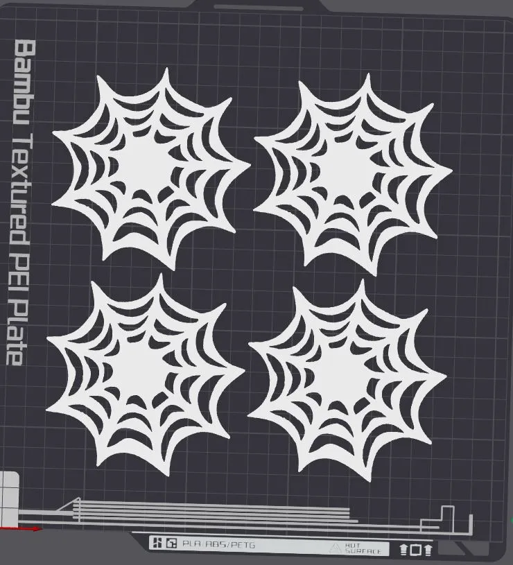 Spider Web Coasters by 3DMetalCave - MakerWorld