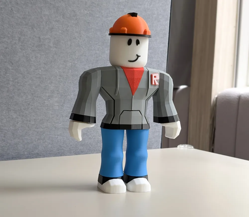 ROBLOX BUILDERMAN - NO AMS - Free 3D Print Model - MakerWorld