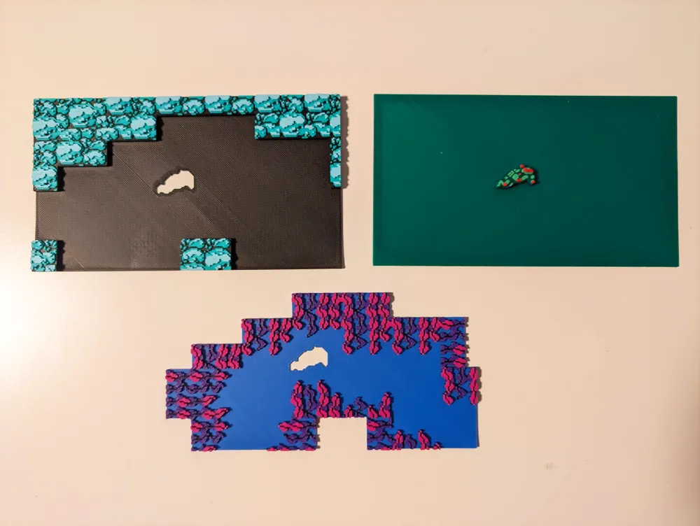 Teenage Mutant Ninja Turtles Water Level Wall Art - Free 3D Print Model ...