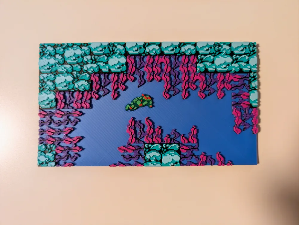 Teenage Mutant Ninja Turtles Water Level Wall Art - Free 3D Print Model ...