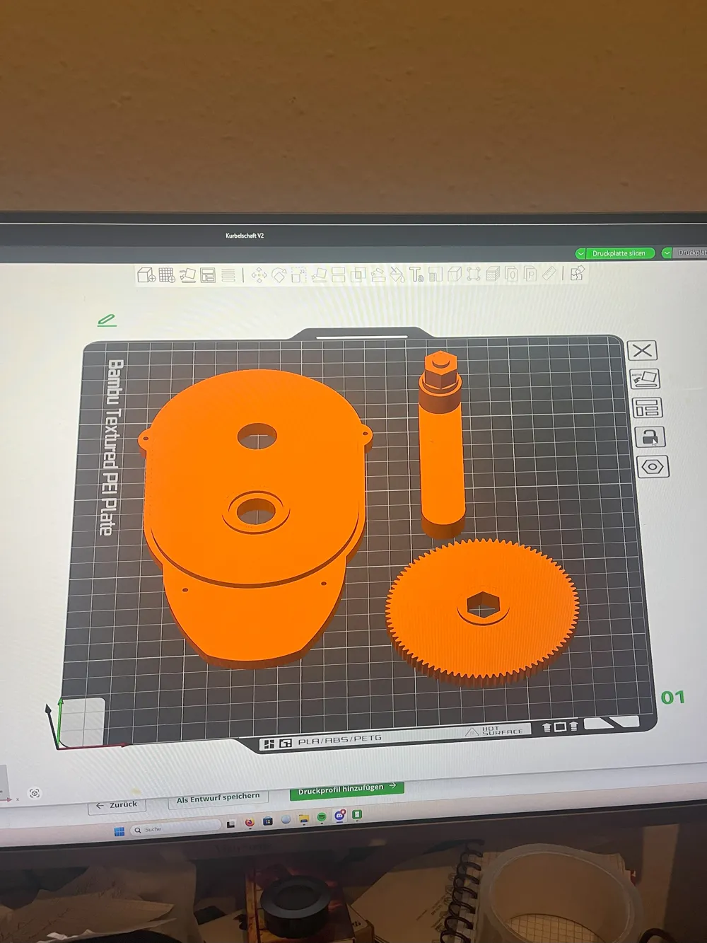 Crankshaft V2 Hand-operated Air Raid Siren - Free 3D Print Model ...