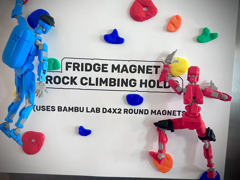 Fridge Magnet Rock Climbing Holds by Tuny - MakerWorld