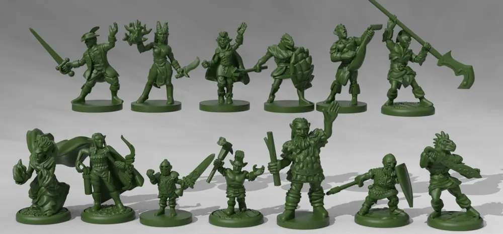 DnD Player Character pack2 miniatures - Free 3D Print Model - MakerWorld