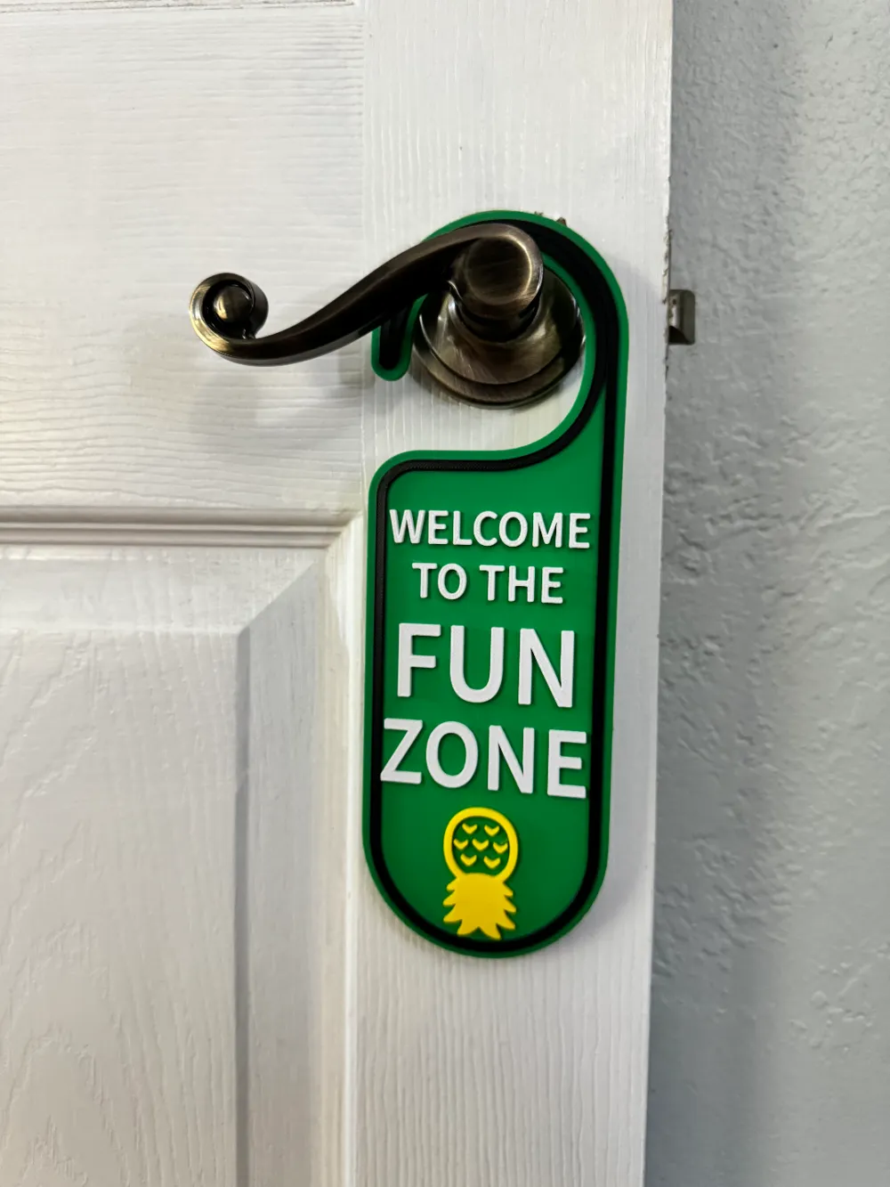 Welcome To The Fun Zone Door Hanger by Bearded Dad Designz - MakerWorld