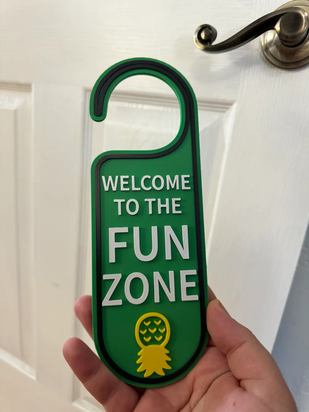 Welcome To The Fun Zone Door Hanger by Bearded Dad Designz - MakerWorld