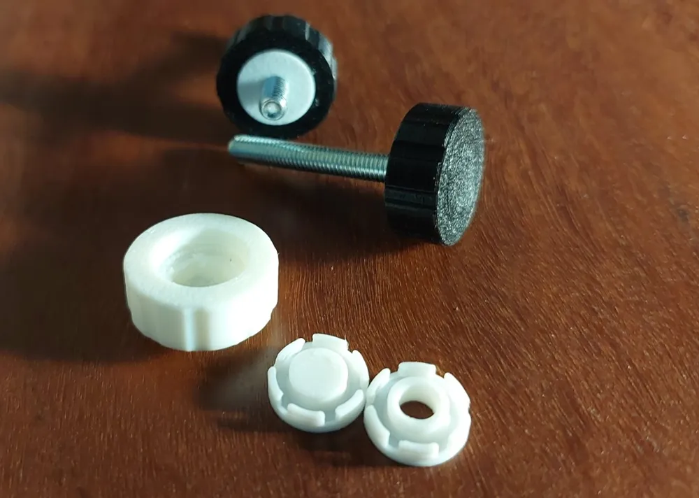 Knobs for M3 & M4 with caps over nut/bolt head by DeeuuTee - MakerWorld