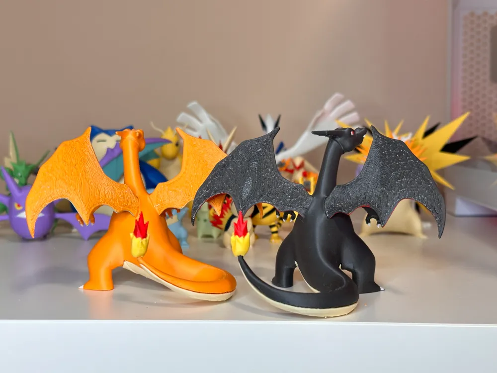 Charizard (Pokemon) Multiparts 85mm Tall - Free 3D Print Model - MakerWorld